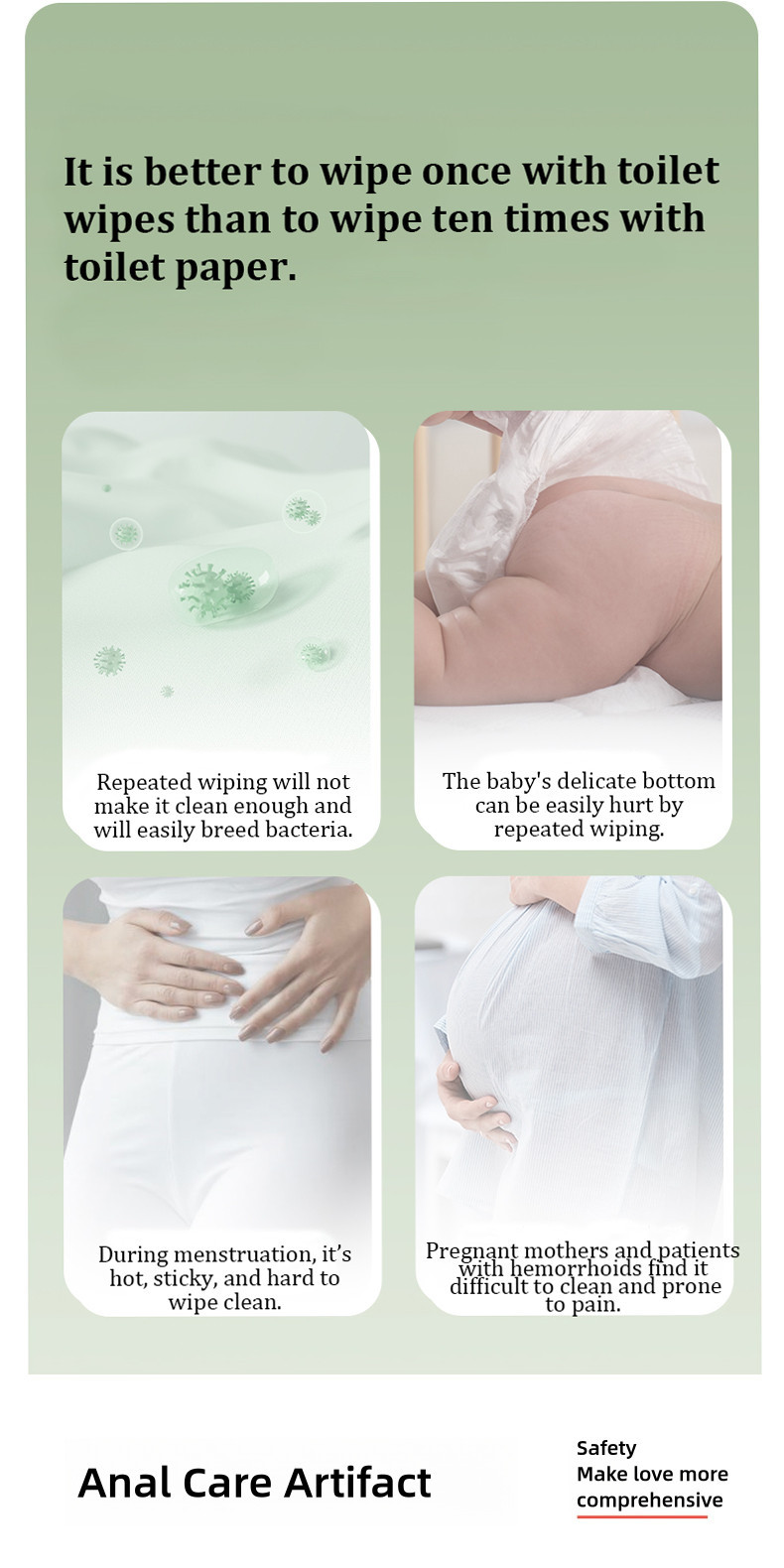 gb Flushable Wipes for Baby and Kids,Bamboo Fiber Toilet Wipes ...