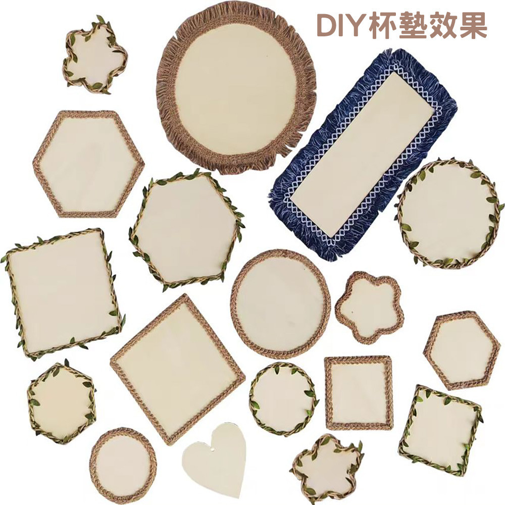 Wooden Baseboard White Embryo Snowflake Mud Board Clay Creation Round ...