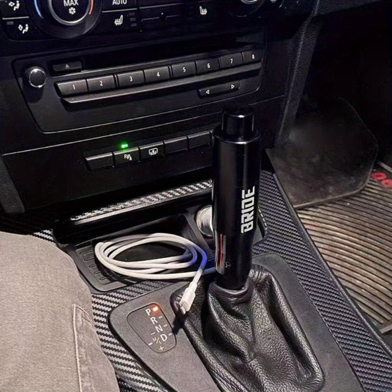 Car Automatic Shift Knob With Push Button Gear Shifter Knob Handle ...