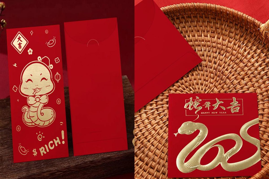 2025 Red Envelope Set Chinese Zodiac Snake Red Envelope 2025 Year of ...