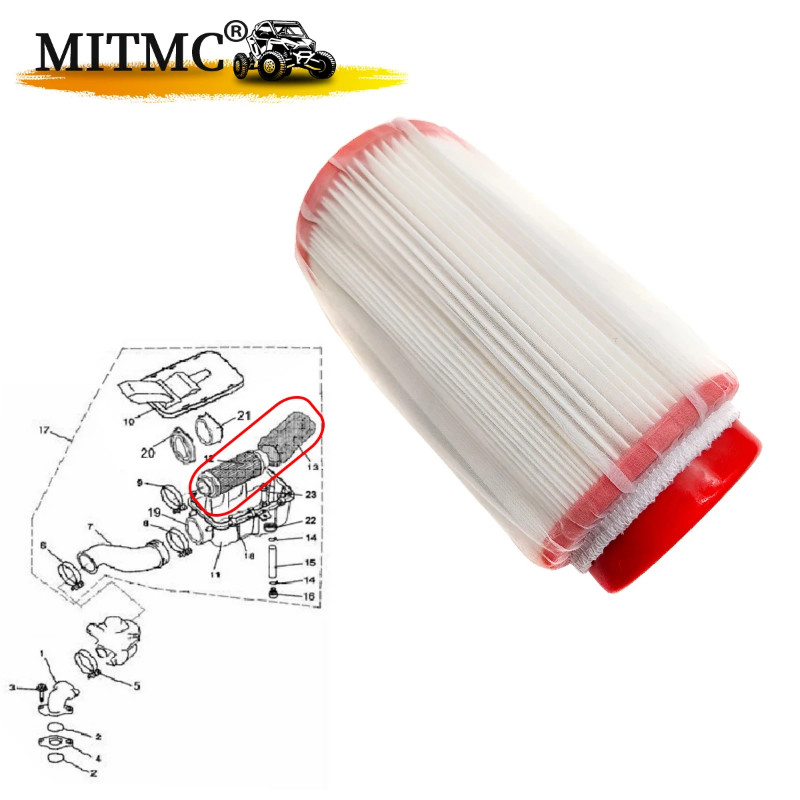 Air filter For Linhai 260cc 300cc Buyang QUAD GO KART Linhai Code 23212 ...