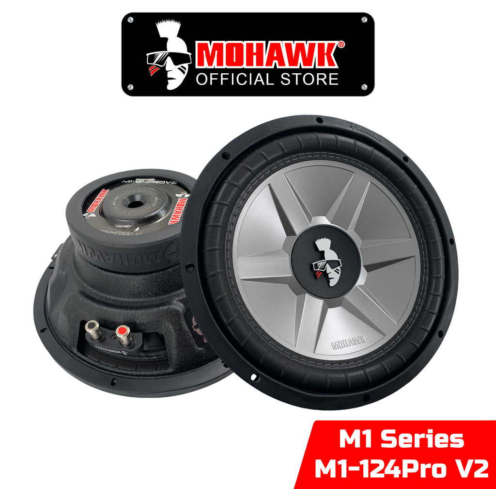 MOHAWK Car Audio M1 SERIES 12 inch SVC Subwoofer, 500W – M1-124PRO V2 ...