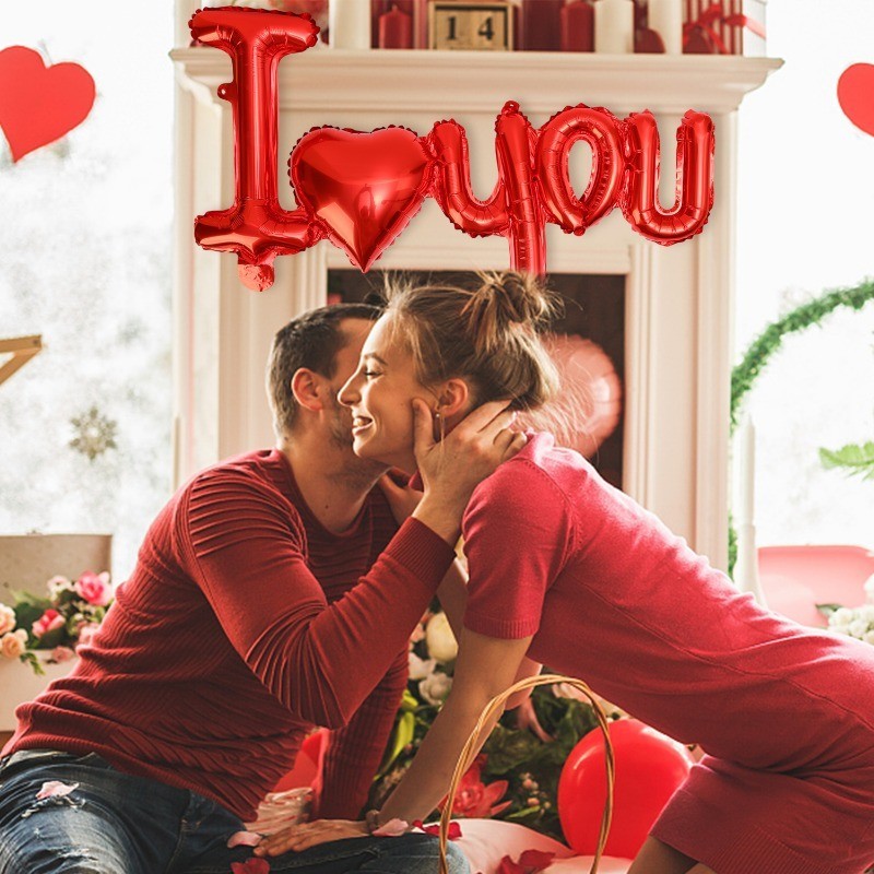 I Love You Siamese Letter Balloons - Inflatable Aluminum Foil Balloon ...