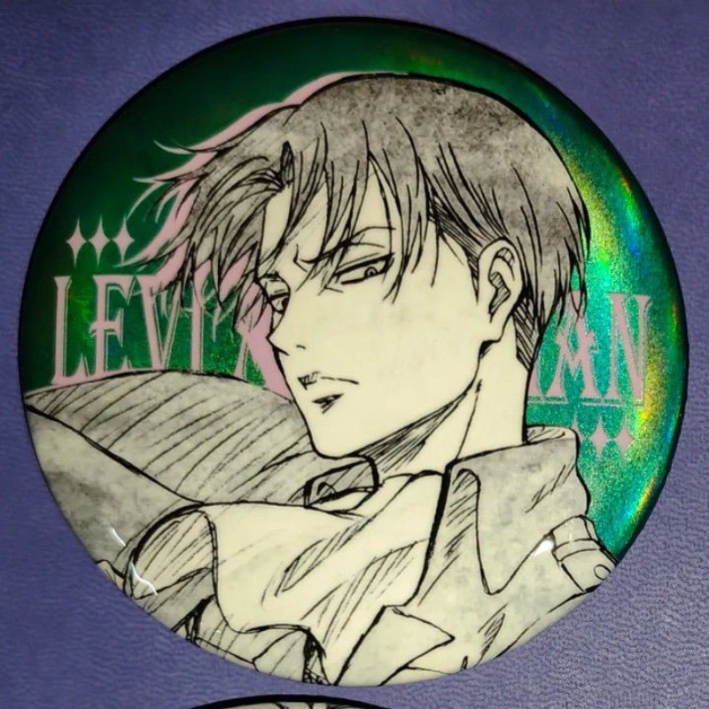 Attack on Titan Fan-Made Levi, Eren, Mikasa & Hange Enamel Badge Set ...