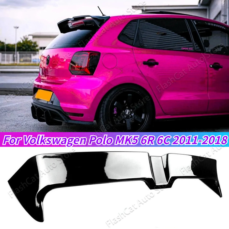 Polo MK5 For Oettinger Style Roof Spoiler ABS Plastic Rear Trunk ...