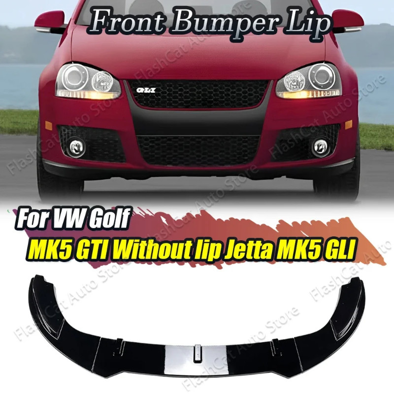 Golf 5 GTI Front Bumper Canard Lip Lower Splitter Diffuser Body Kit For ...