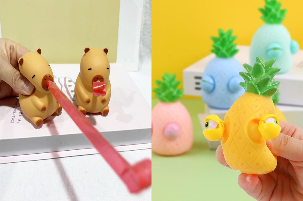 Popping Eye Squeeze Toy Capybara Squeeze Toy Stress Relief Squeeze Toy ...