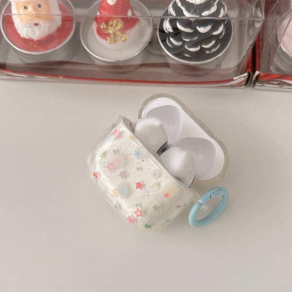 Casing For Airpods 4 Pro 2 3 1 Fashion Fresh Colorful Stars Pattern ...