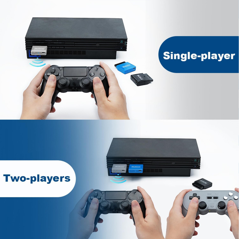 Mini Blueretro Receiver Adapter for PS1/PS2 Video Game Console ...