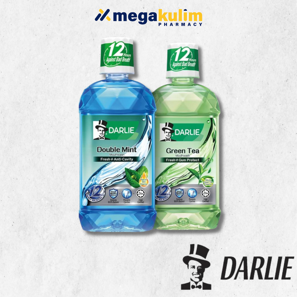 Darlie Mouthwash 500mL (Double Mint / Green Tea) | Shopee Malaysia