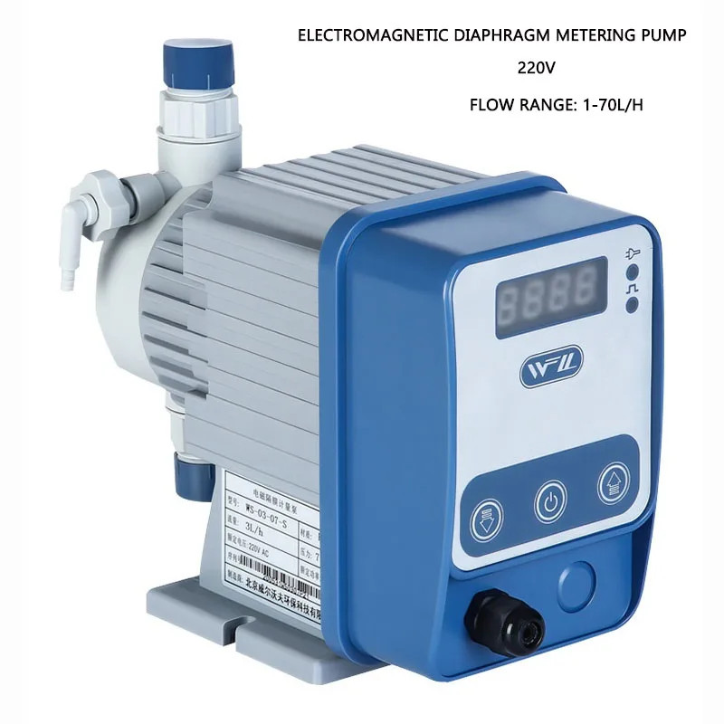 Water Treatment Liquid Micro-acid Chemical Chlorine Metering Dosing Pump Electromagnetic ...