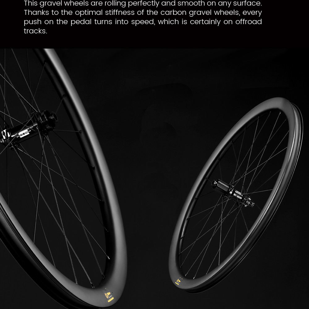 2025 LEXON RYET GRAVEL Carbon Wheelsets Disc Brake Ratchet Hub Tubeless ...