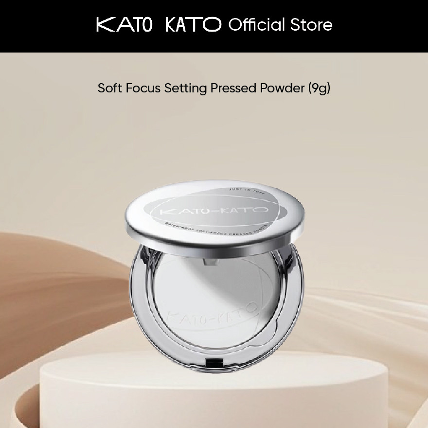 KATO-KATO Soft Focus Setting Pressed Powder (9g) Katokato恰好合拍防水柔焦蜜粉饼 ...