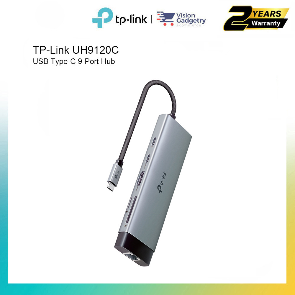 TP-Link UH9120C USB Type-C 9-Port 4K HDMI PD100W Hub RJ45 | Shopee Malaysia