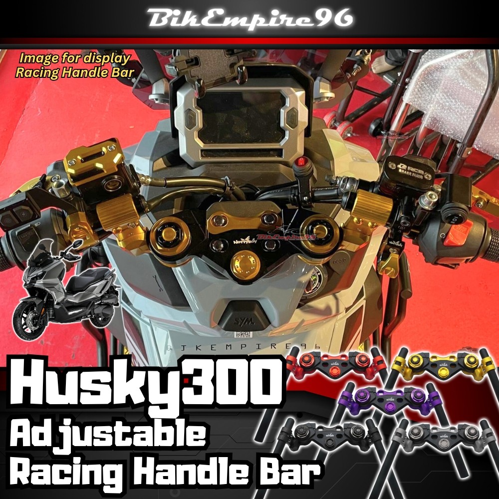 Husky300 Adjustable Racing Handle Bar Premium CNC NottyBoy Aluminum ...
