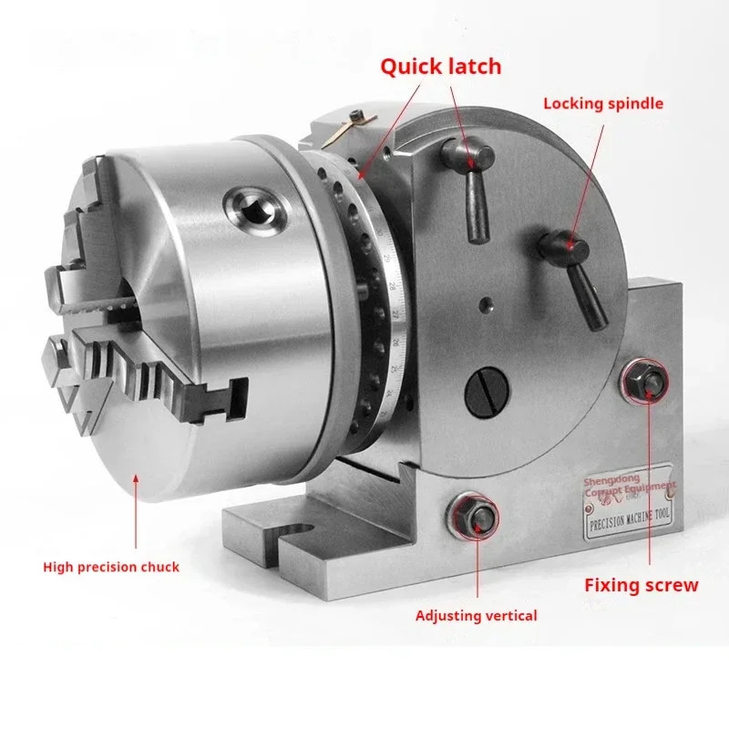 Universal 6-Inch Indexing Head for Milling Machines Dividing Head 160mm ...