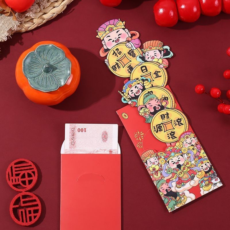 紅包 Cartoon Snake Year Angpao Creative Pullable Red Envelope New Year ...