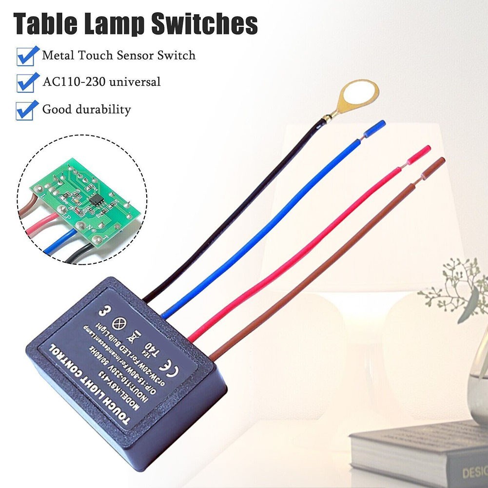 3 Way Touch Light Lamp Dimmer Switch Control Module Sensor Incandescent ...