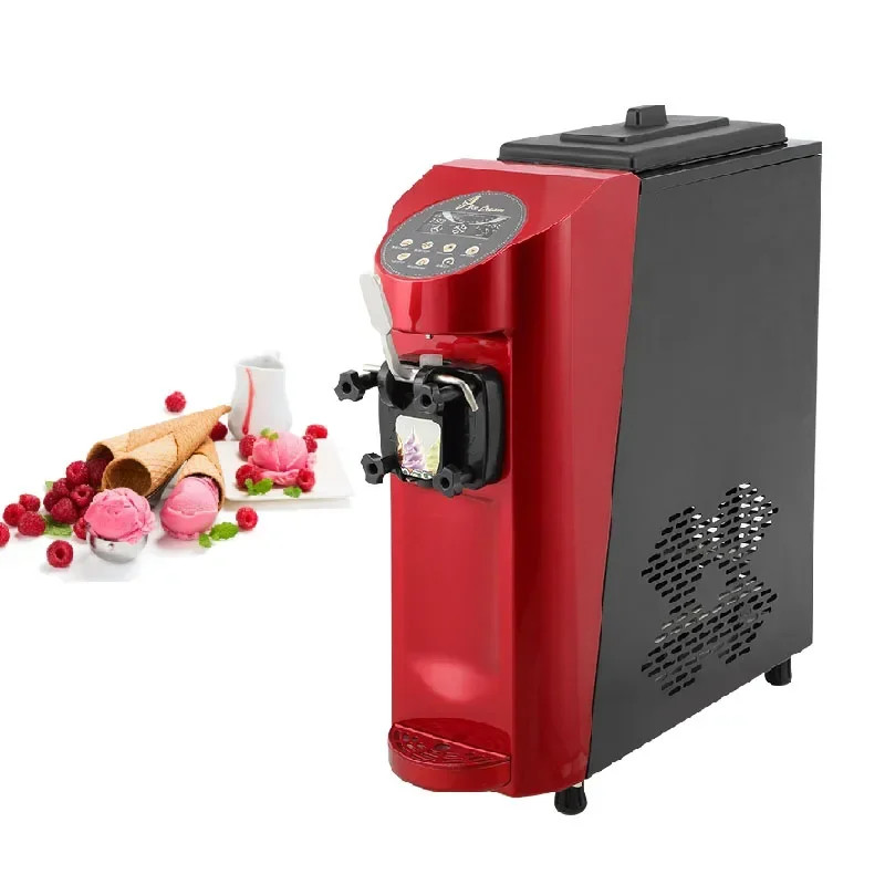 Commercial Electric Soft Serve Ice Cream Machine 1200W Ice Cream Maker ...