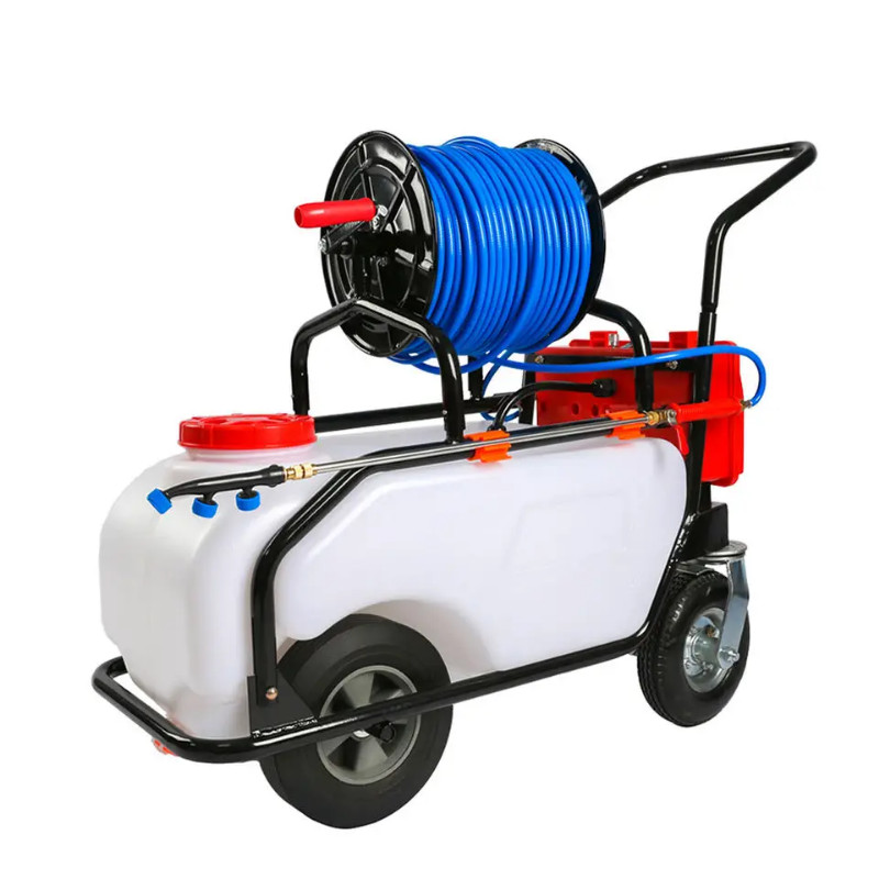 60L Agricultural Rechargeable Hand Cart Trolley Electric Sprayer with ...