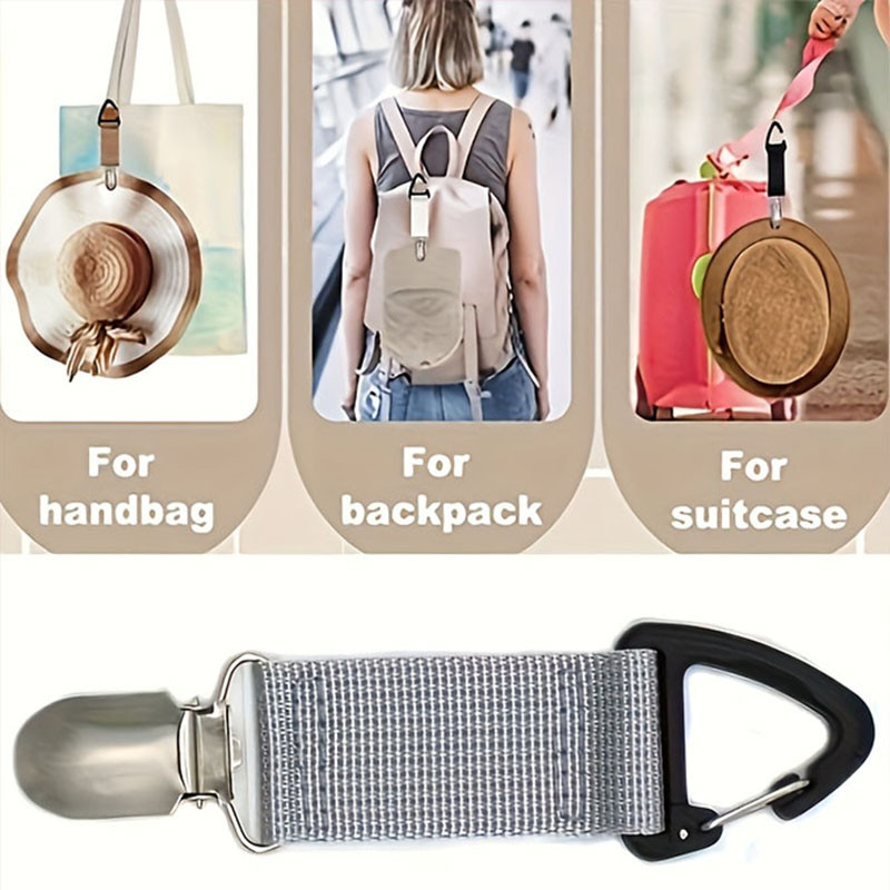 Travel Straw Hat Clips Multi-Purpose Baseball Cap Holder Hands-Free ...