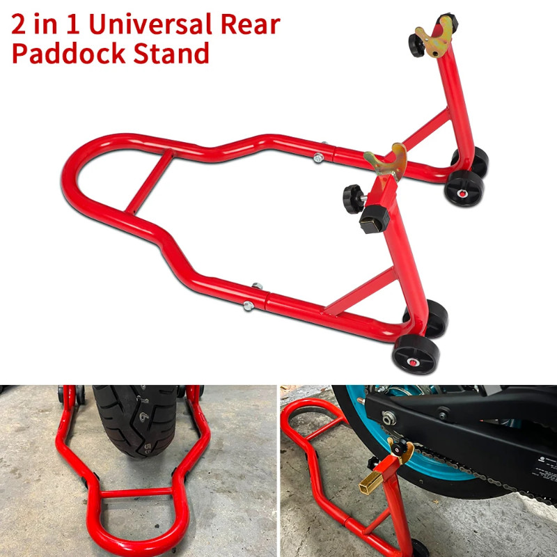 For Sportbike Tire Repairing Tool 2 in 1 Universal Rear Paddock Stand ...