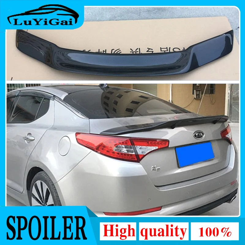 For Kia K5 / Optima spoiler 2011 2012 2013 carbon fiber / FRP primer ...