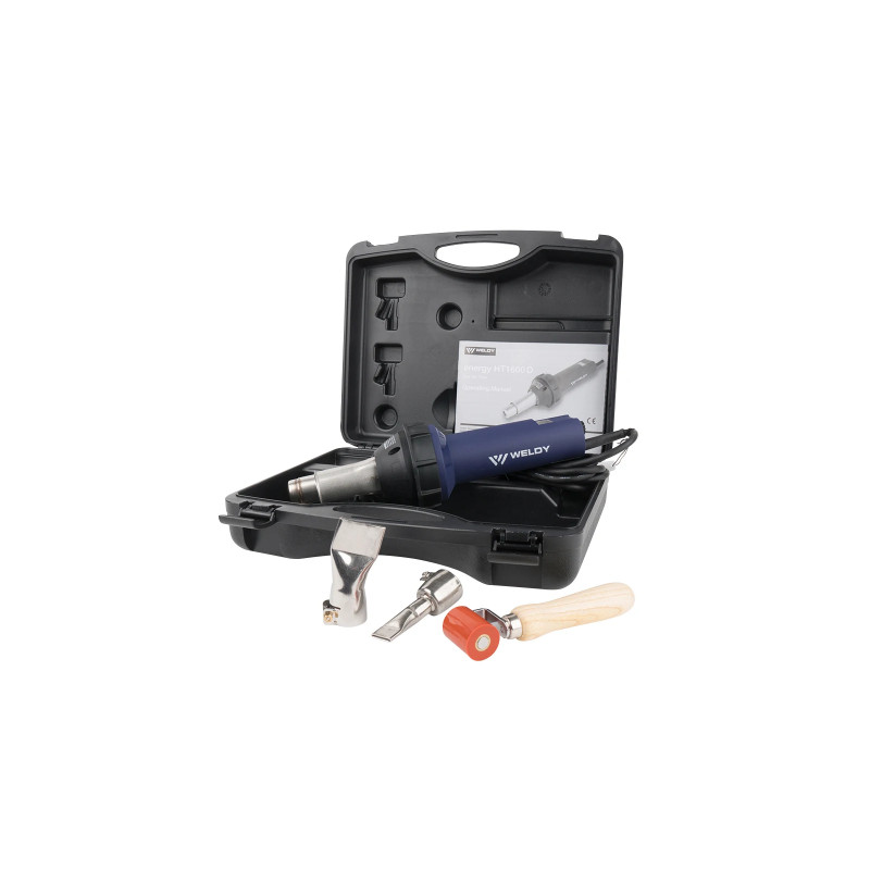 Weldy Professional 1600W Digital Hot Blast Torch Overlap Air Welding ...