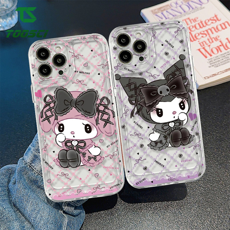 TOOSCI Cute Bowknot Melody Kuromi Phone Case For Samsung Galaxy A02S A03S A03 Core A04 A04S A05 ...