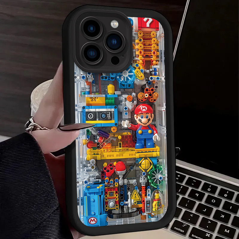 For OPPO F7 F9 F11 R15 Pro Find X3 X5 X8 Pro 5G Cartoon Super Mario ...