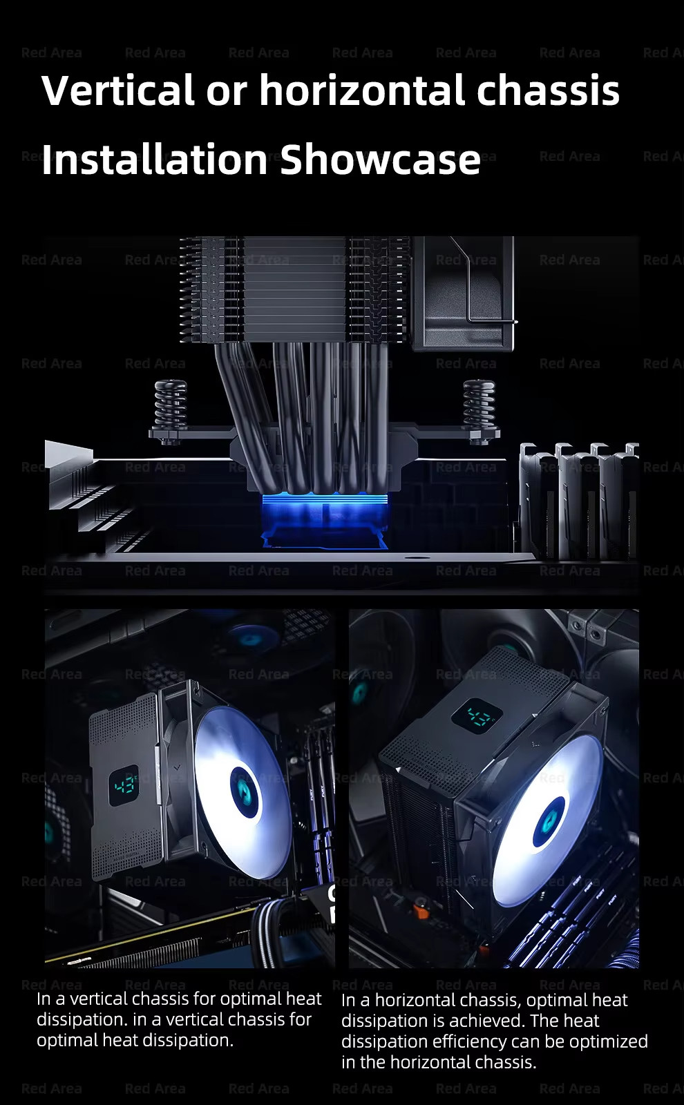 DEEPCOOL AG500 ARGB DIGITAL CPU AIR COOLER - BLACK / WHITE (1 YEAR ...