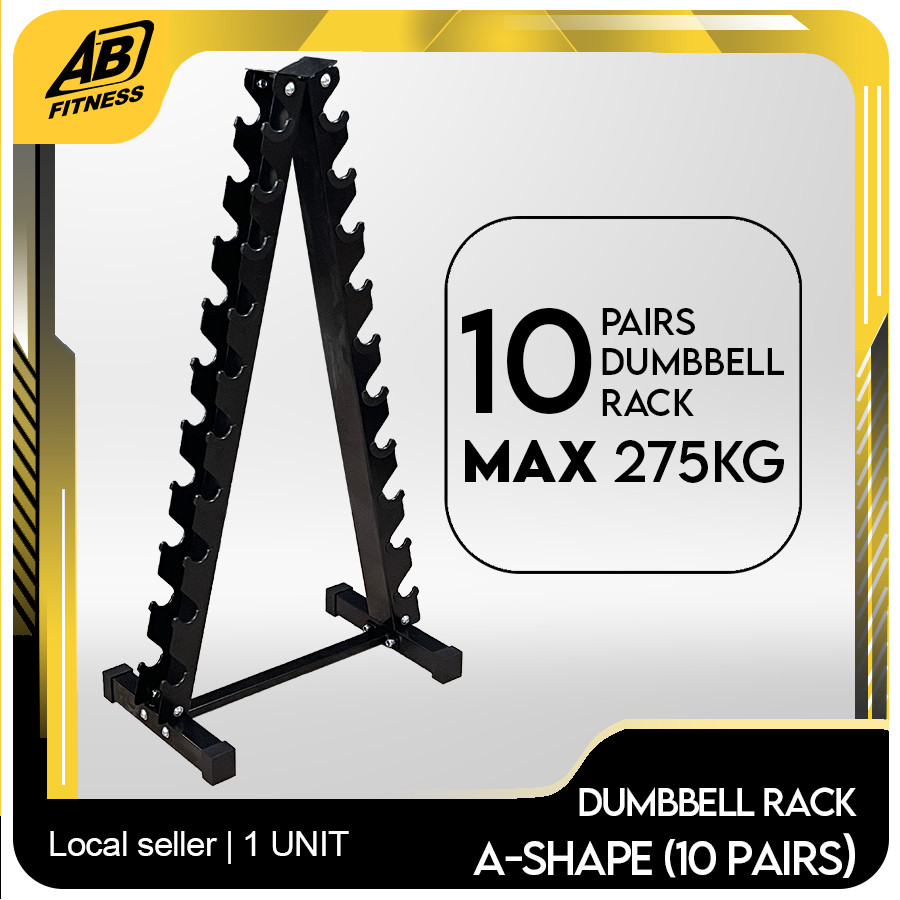 Dumbbell Rack A-Shape (10 Pairs) / Rak Dumbbell Bentuk A (10 Pasang ...