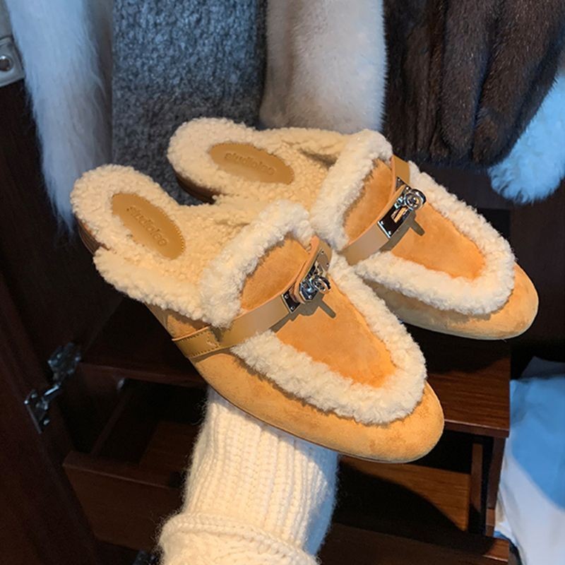 Cowhide Version~Fur One-Piece Lock Lamb Wool Fur Muller Female Autumn ...