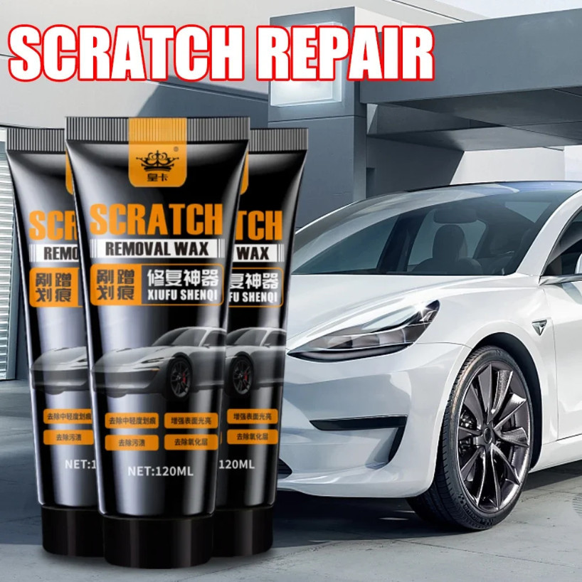 🔥3s Quick Fix Scratch🔥 120ml Car Scratch Remover with Towel & Sponge ...