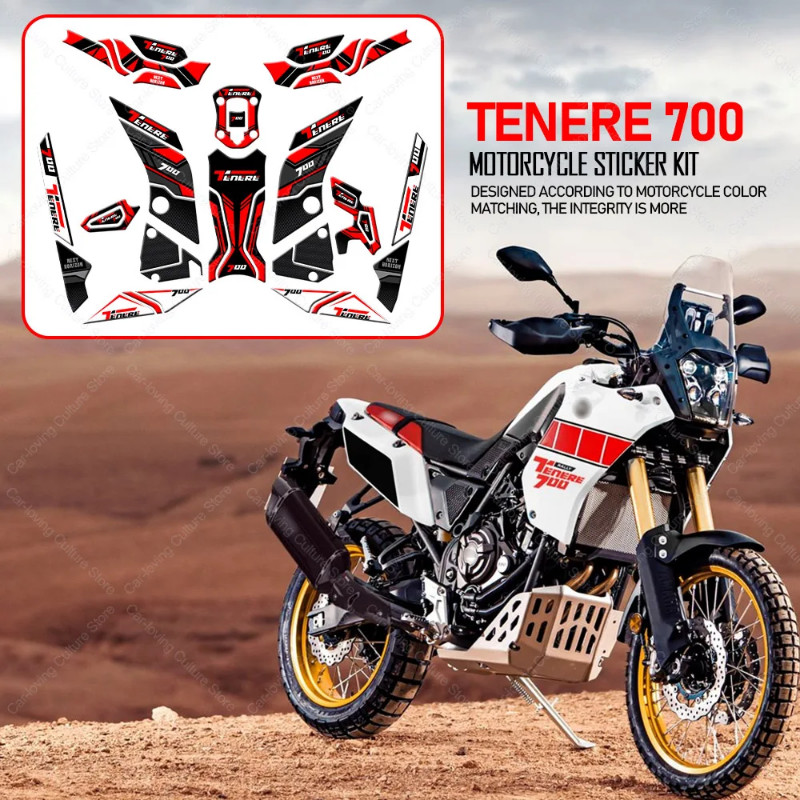 Motorcycle Accessories Waterproof Protective Tank Pad Stickers Kit 3D ...
