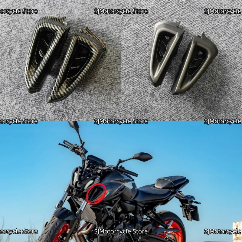 Motorcycle Ram Air Intake Covers Panels Fairing Fit For Yamaha MT-07 MT ...