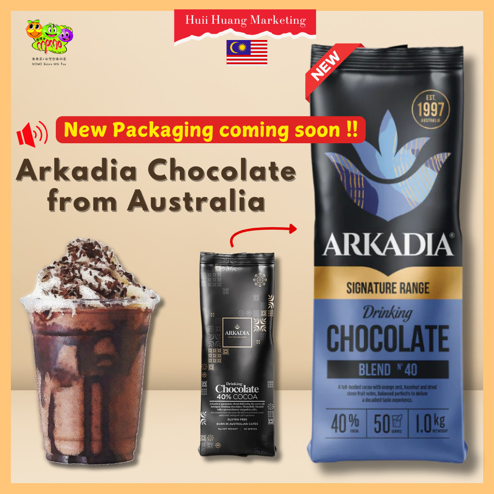 ARKADIA Chocolate 40% serbuk coklat 1kg Premium Premixed Powder ...
