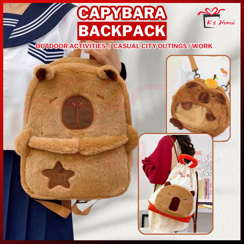 Beg Galas Capybara Comel & Multifunctional – Bag Sekolah ...