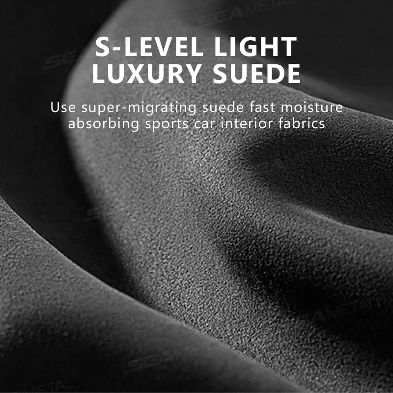 2pcs Metal Car Sun Visor Clip Glasses Holder Wear-Resistant Suede ...