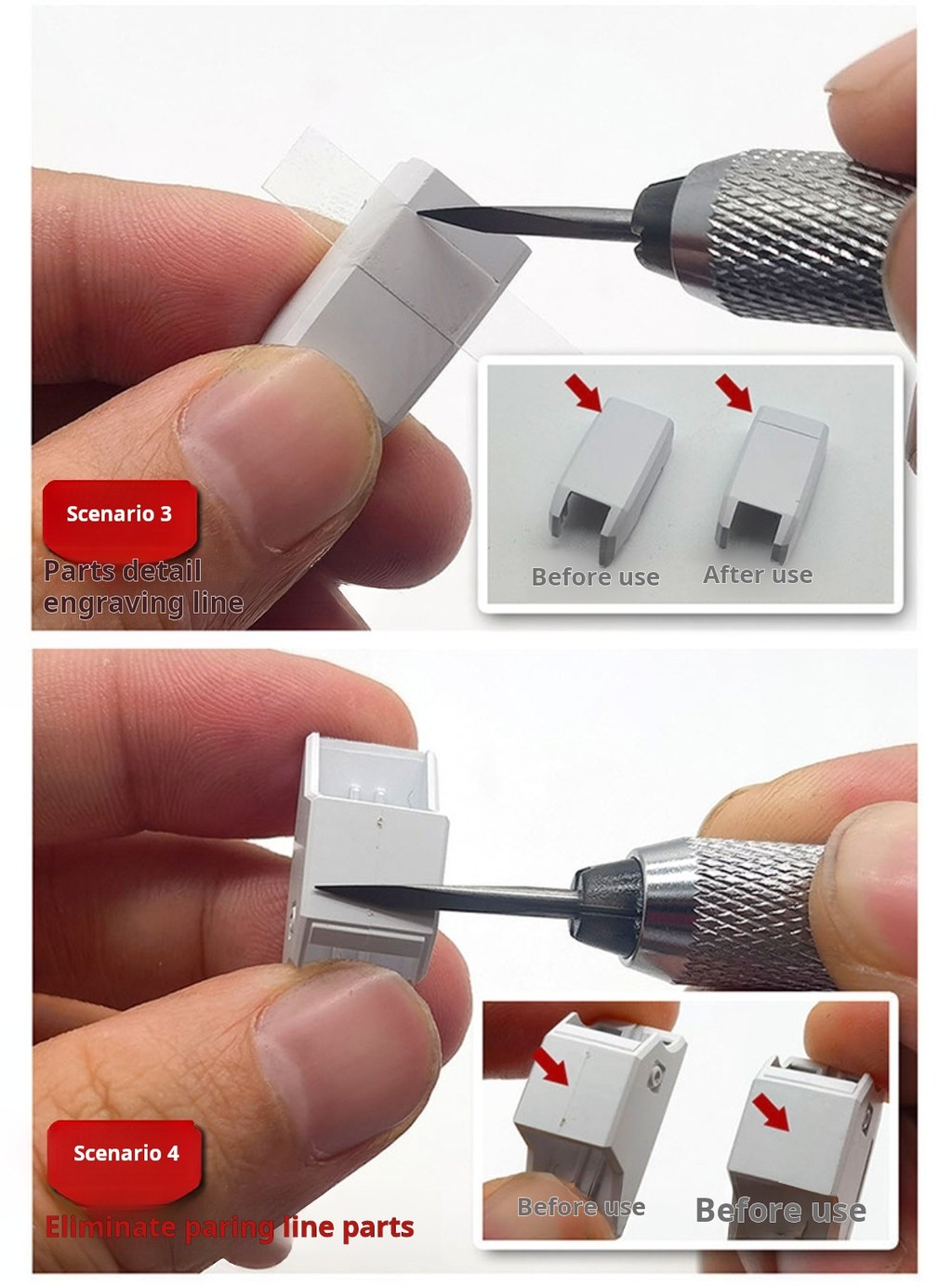 Tungsten Steel Scriber Parting Line C-Plane MS073 Engraving for Gundam ...