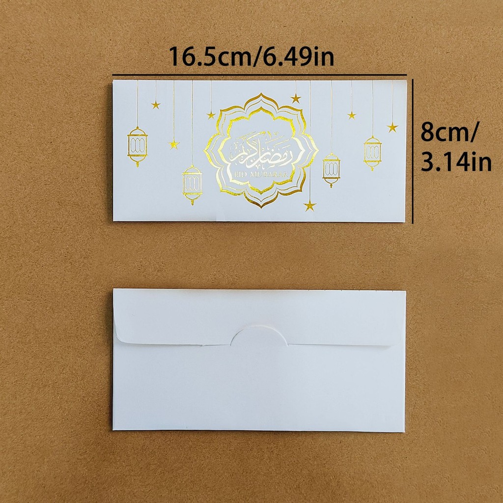 9Pcs Eid Mubarak Envelopes Money Gift Card Holder Ramadan Mubarak ...