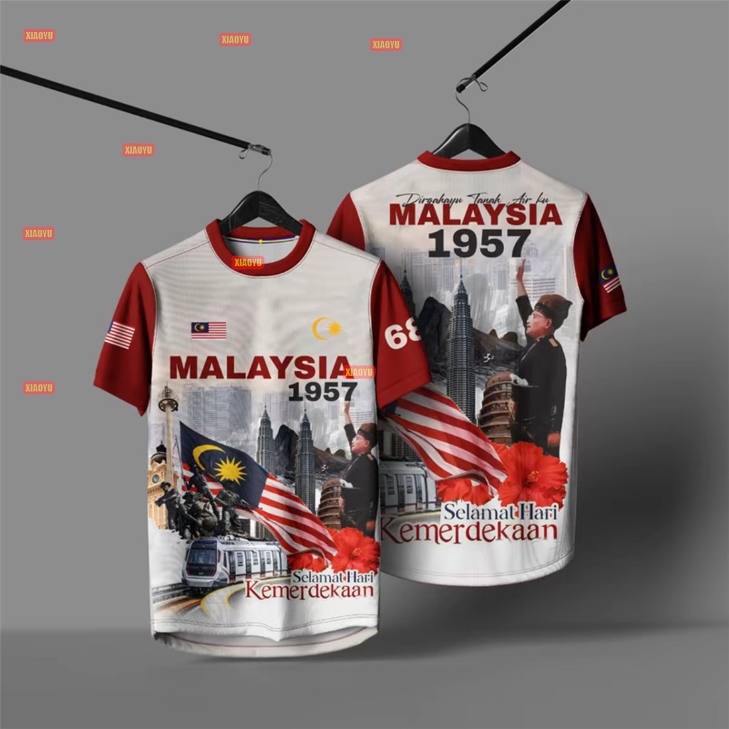 2025 Baju Merdeka 68 Tahun baju jersey Ethnic o-neck T-shirt t shirt ...
