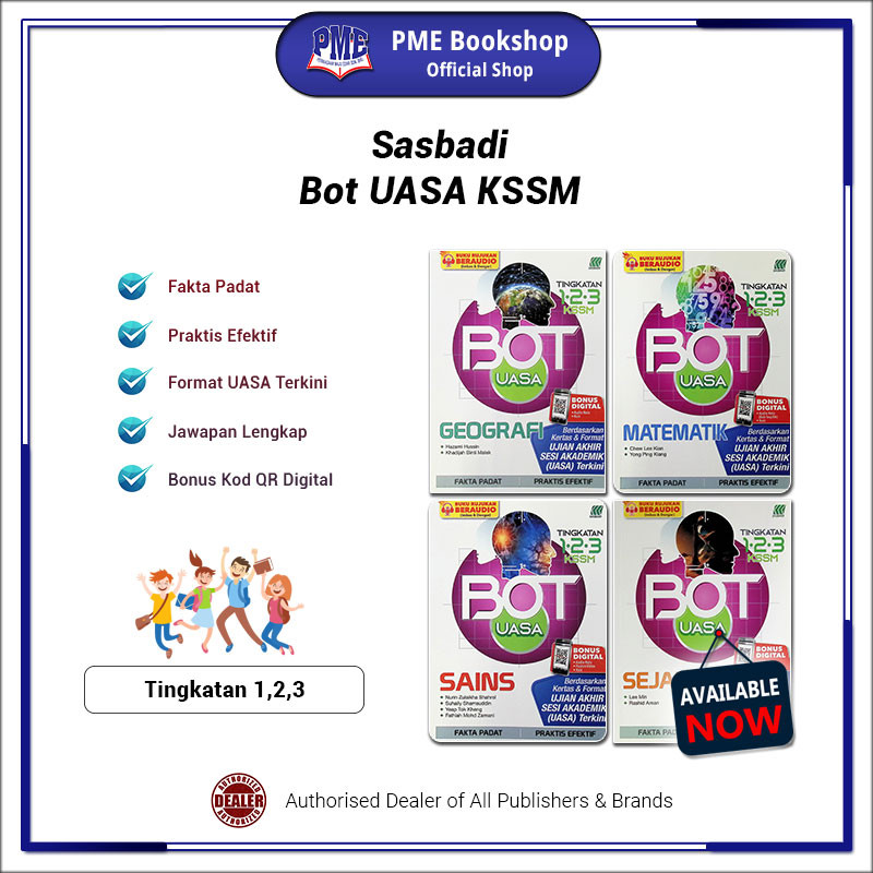 【PME Bookshop】 (2024) Sasbadi: BOT UASA KSSM Tingkatan 1,2,3 | Shopee Malaysia
