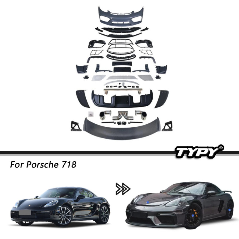 TYPY Car Body Kit For Porsche 718 Cayman Boxster Modification GT4 Front ...