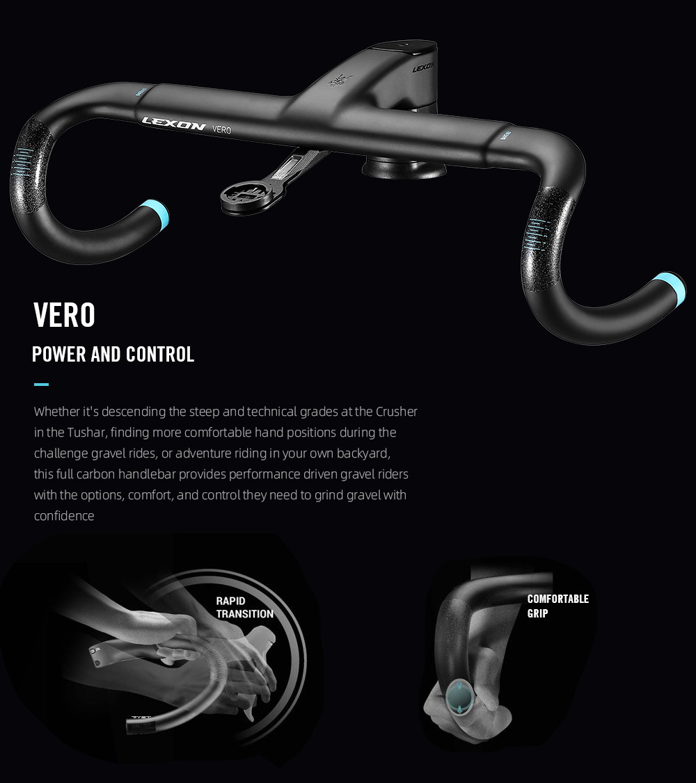 LEXON Handlebars VERO Integrated Carbon Road Handlebars Full Inner ...