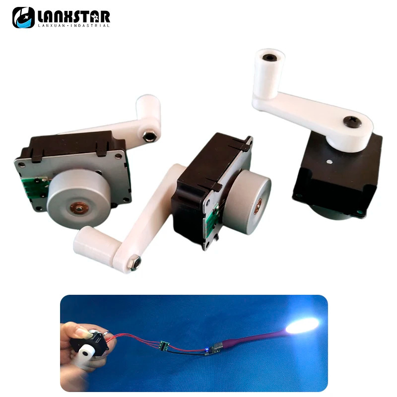 Mini Hand Crank Generator Outdoor Emergency Mobile Phone Charging Three ...