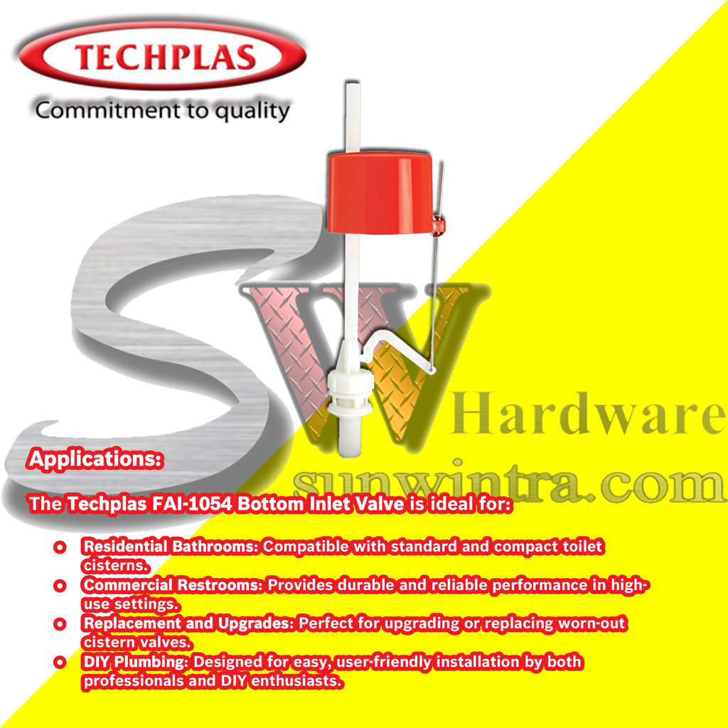 (TECHPLAS) COMPACT BOTTOM INLET VALVE FLOAT VALVE BOTTOM INLET FAI ...