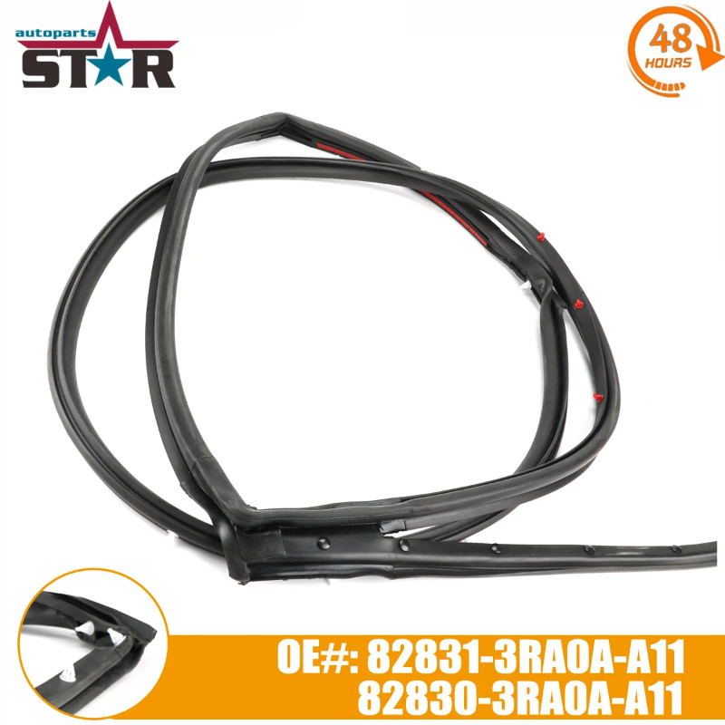 Rear Left Right Door Rubber Weather Strip Seals 82831-3RA0A-A11 82830 ...