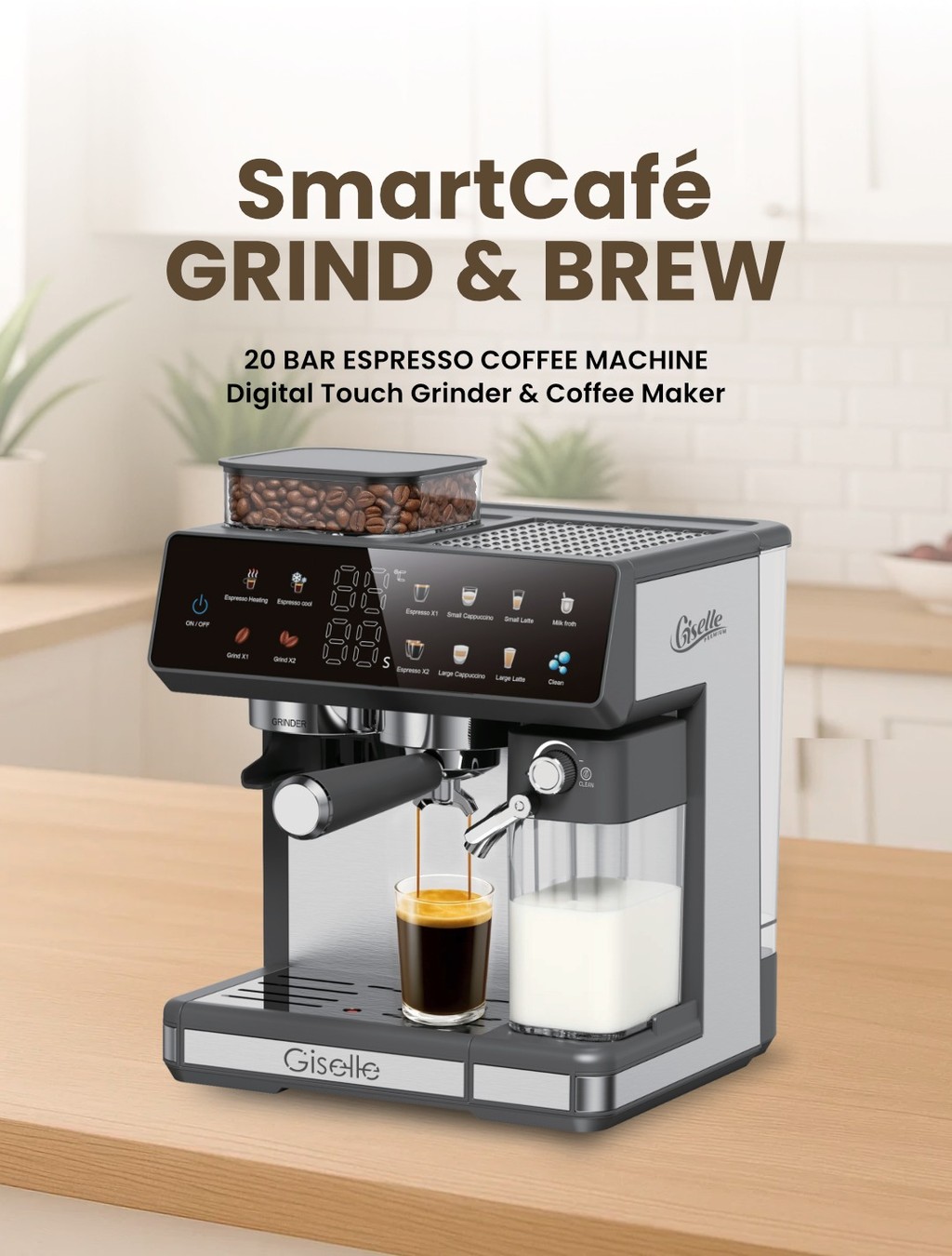 [SIRIM Certified](New Arrival) Giselle 51mm Semi-Automatic Espresso ...