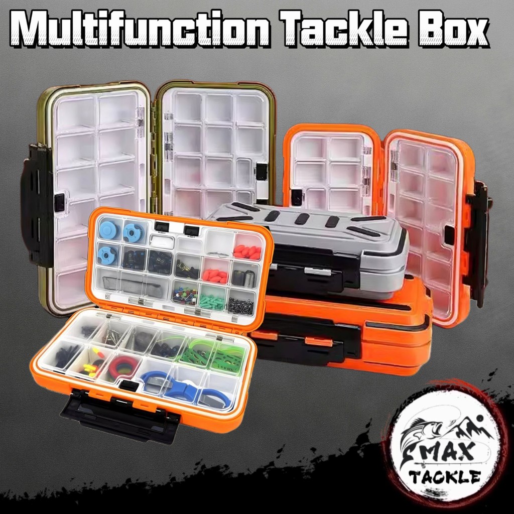 Multifunction Fishing Tackle Box Waterproof Kotak Pancing Portable ...